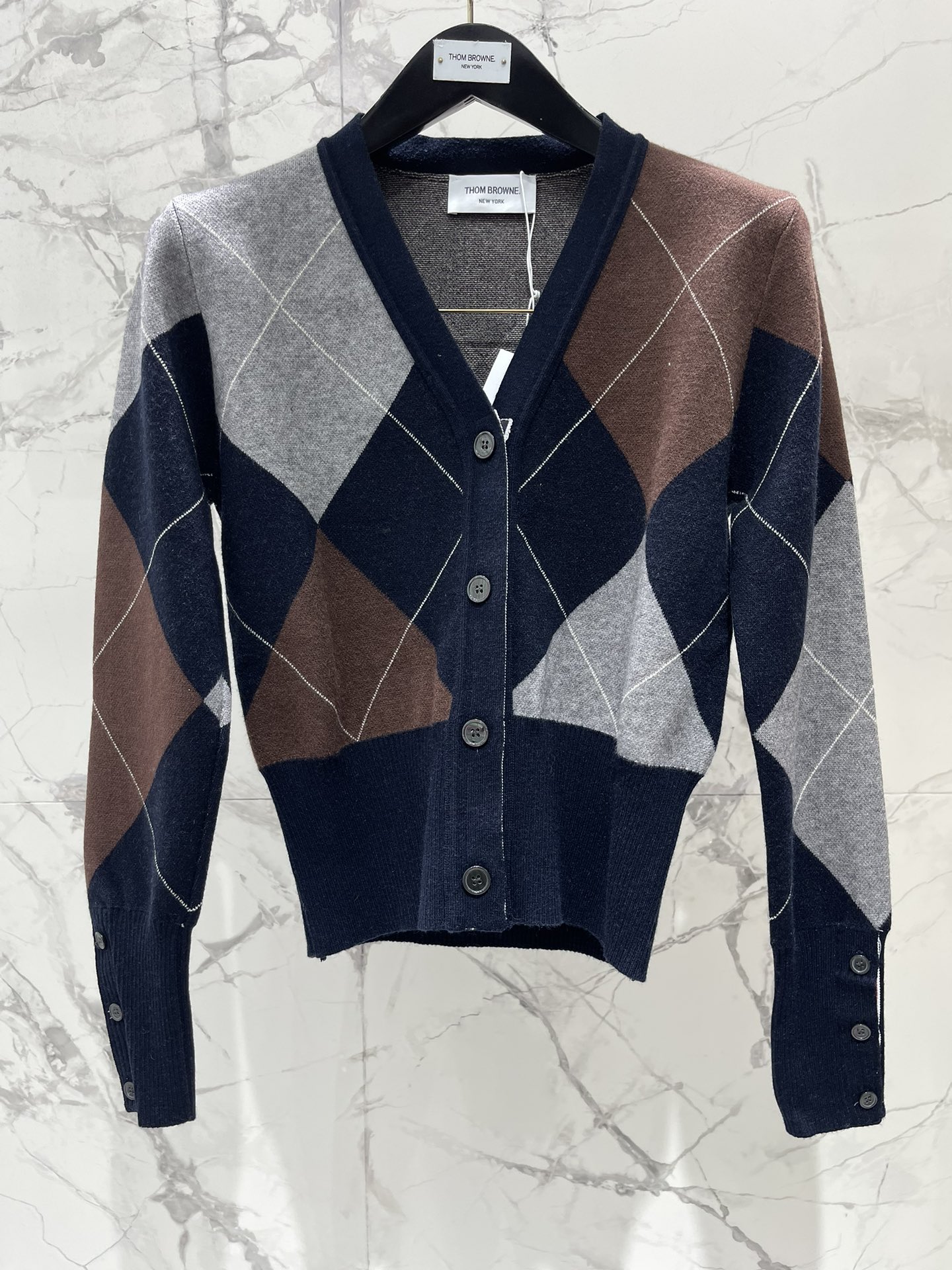 Thom Browne 26 Early Spring New British Check Cardigan – Flower Bags