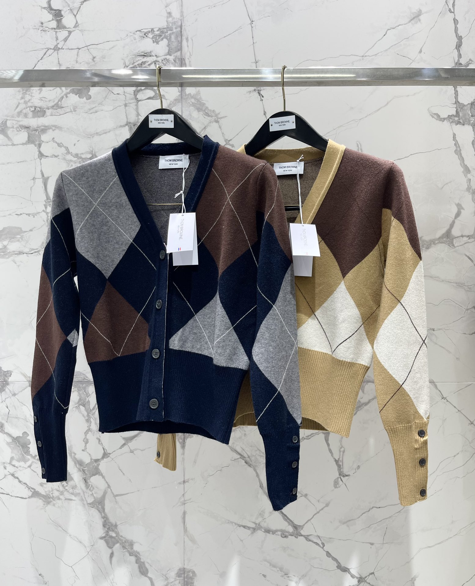 Thom Browne 26 Early Spring New British Check Cardigan – Flower Bags